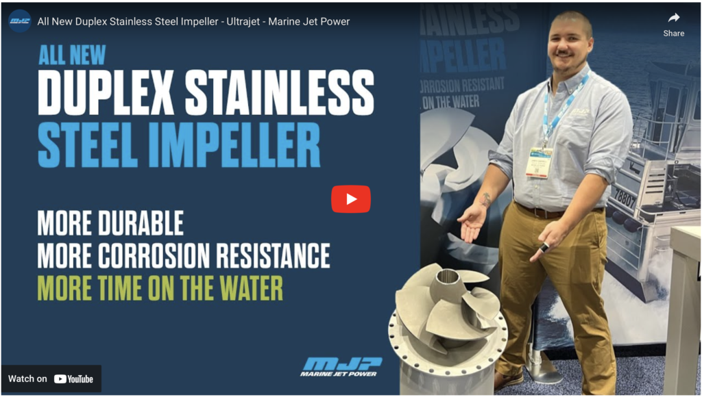 Duplex Stainless Impeller for UltraJet Waterjets - Marine Jet Power